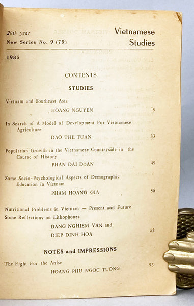Vietnamese Studies, New Series No. 9 (79) – Natural History Books