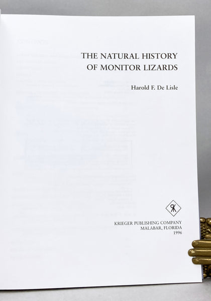 The Natural History of Monitor Lizards – Natural History Books